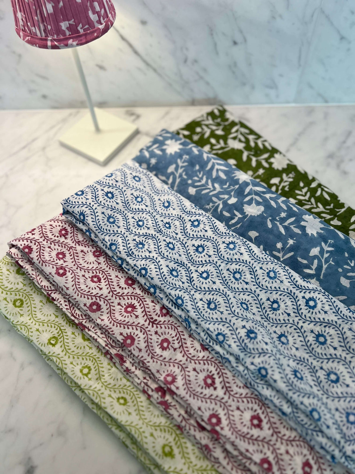 Caliza Block Printed Pareo Sarong - Sweetgrass Home