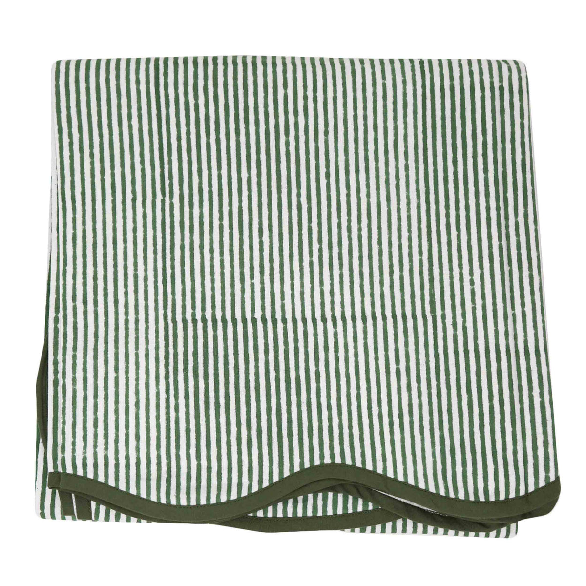 Card Table Tablecloth: Harbor Stripe - Sweetgrass Home