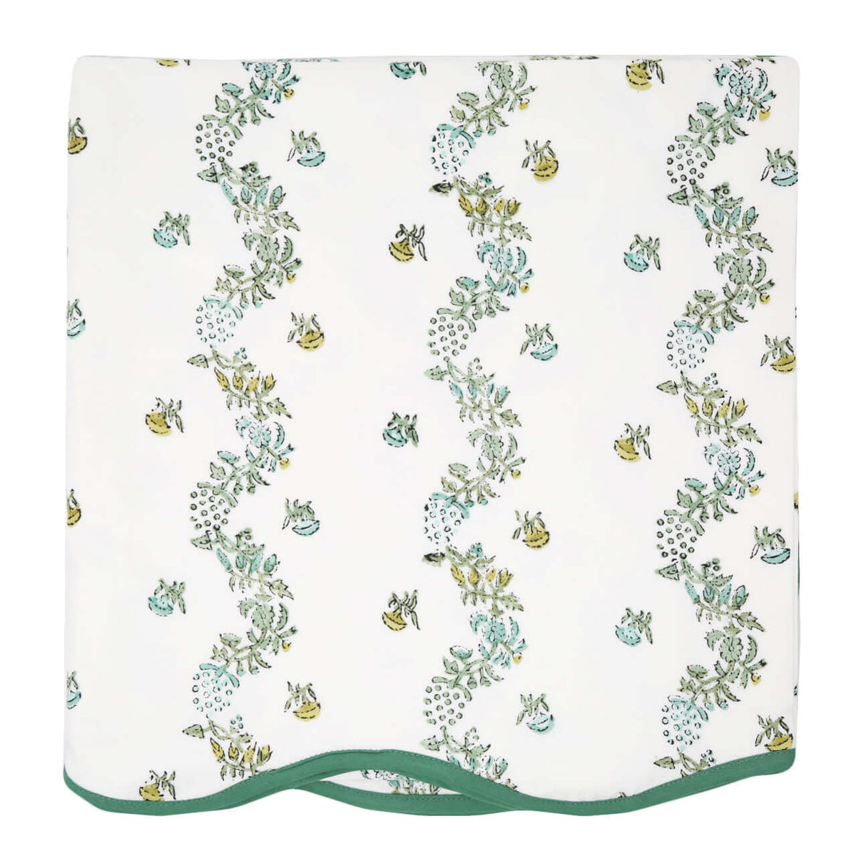 Forget Me Not Card Table Topper - Sweetgrass Home